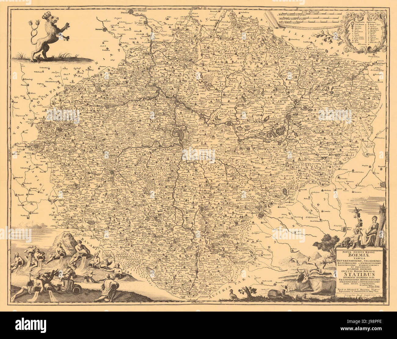 Vogtova mapa Cech Stock Photo - Alamy