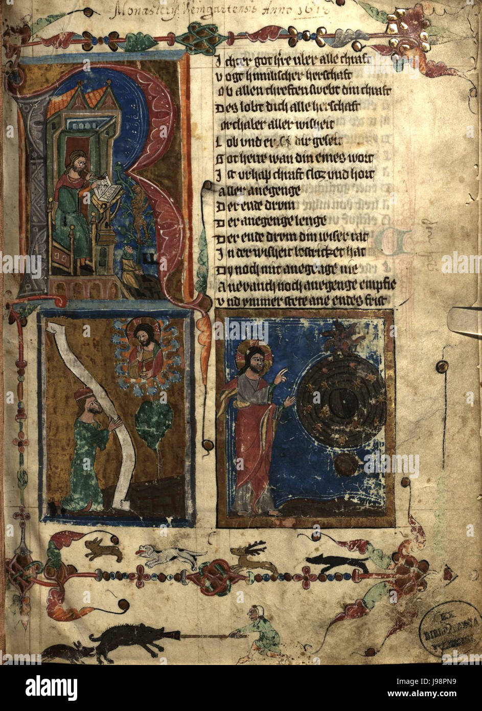 Weltchronik Fulda Aa88 001r Stock Photo - Alamy