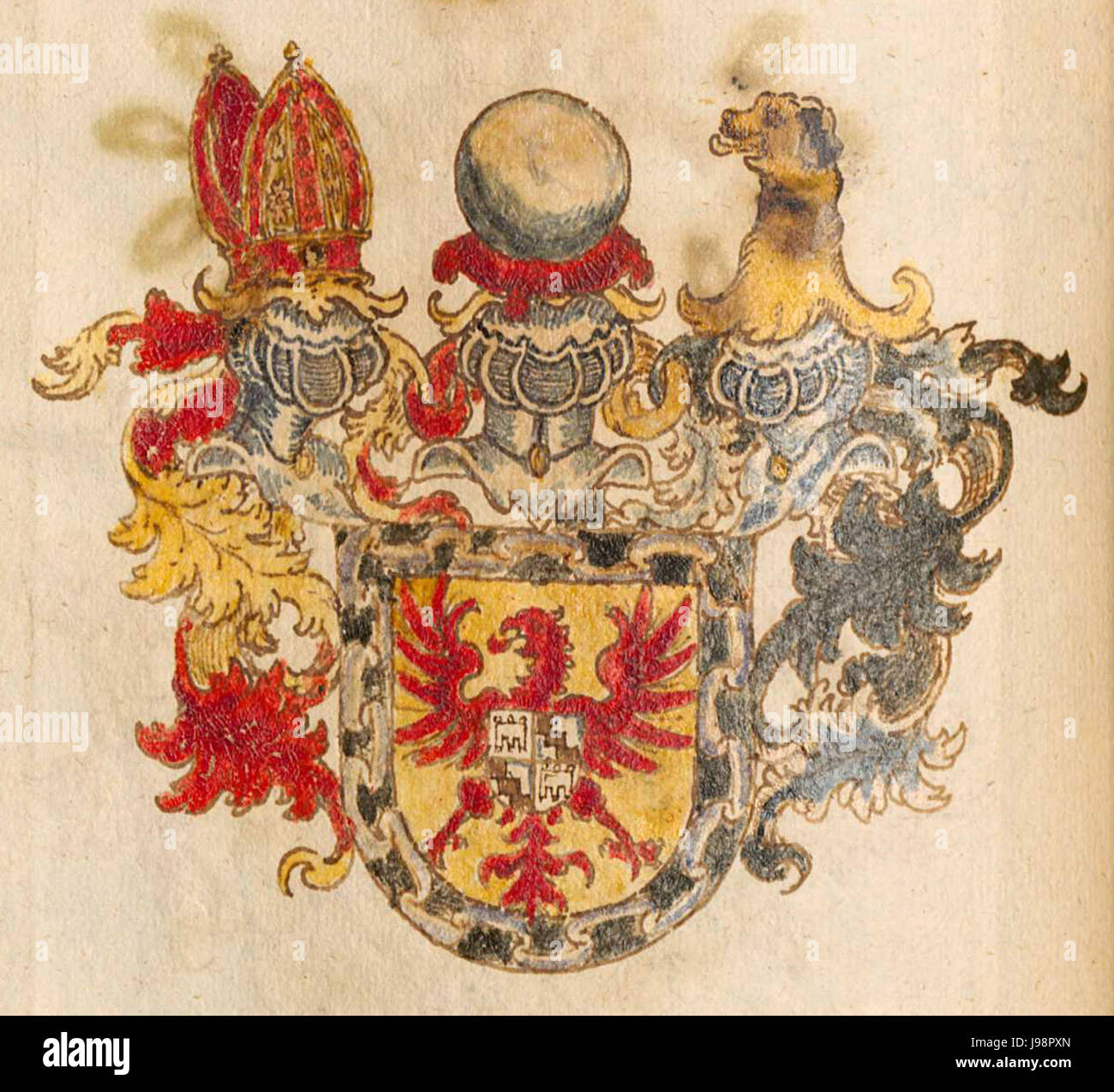 Wappen 1594 BSB cod icon 326 046 crop Stock Photo - Alamy