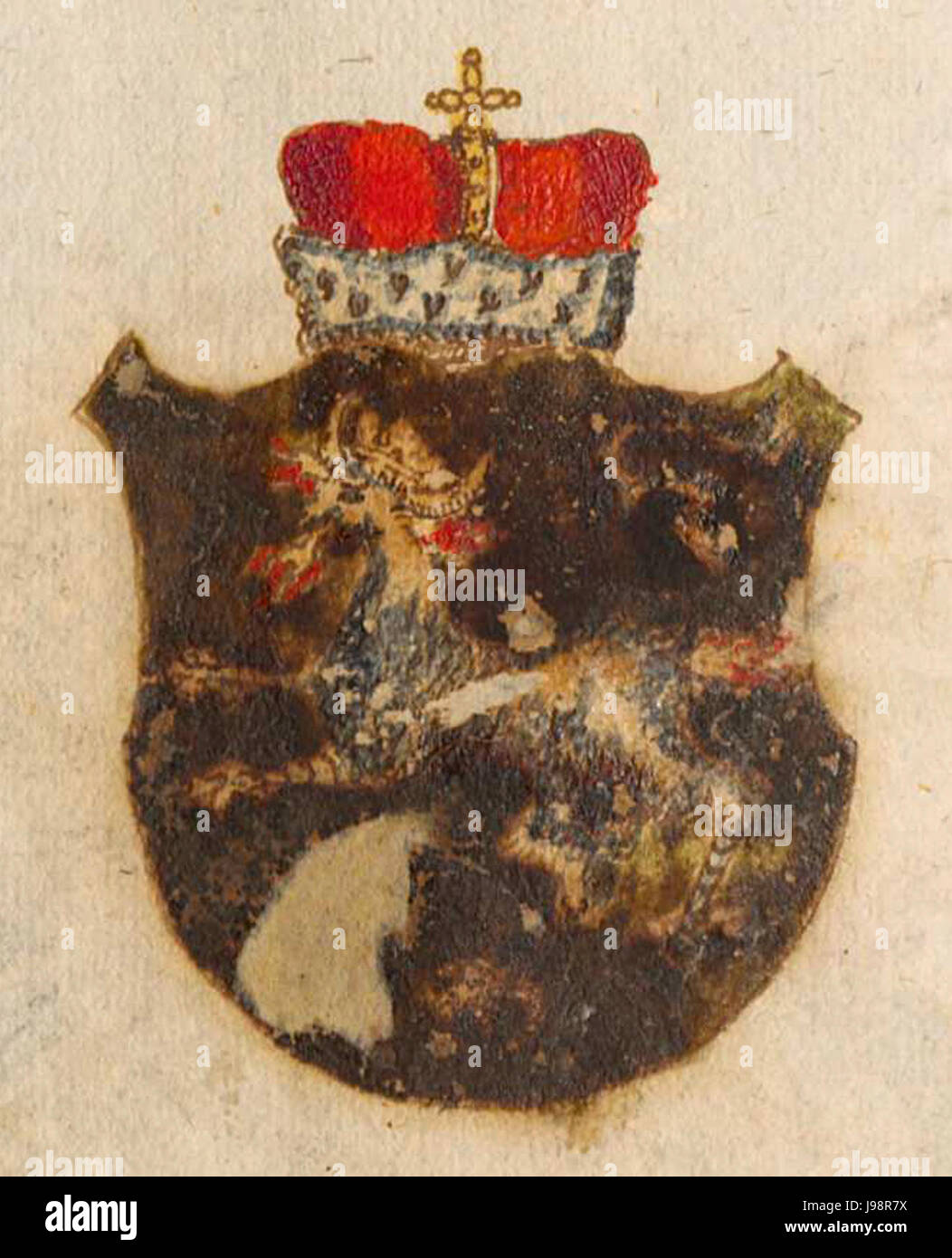 Wappen 1594 BSB cod icon 326 038 crop Stock Photo - Alamy