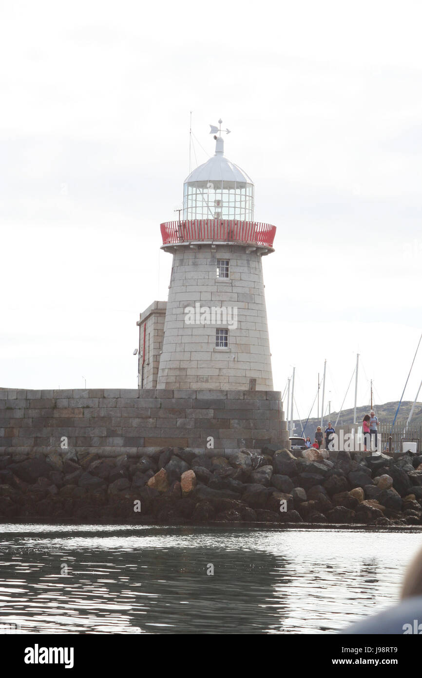 Howth Lighthouse in Howth Harbour, Dublin Ireland Stock Photo - Alamy