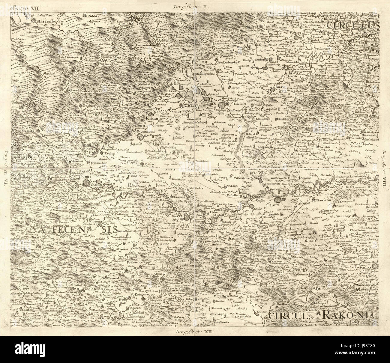 Mullerova mapa Cech 07 Stock Photo - Alamy