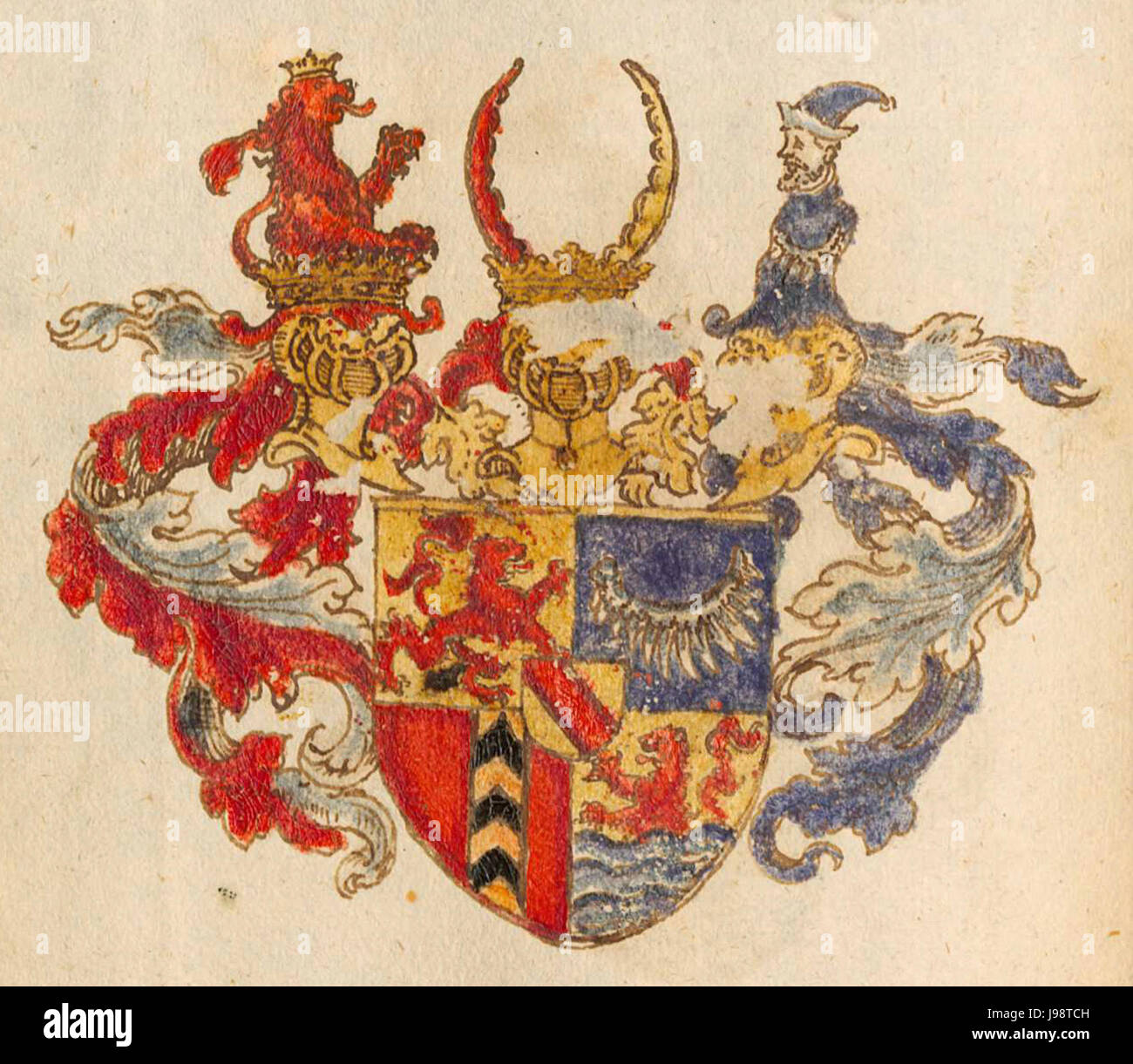 Wappen 1594 BSB cod icon 326 074 crop Stock Photo - Alamy