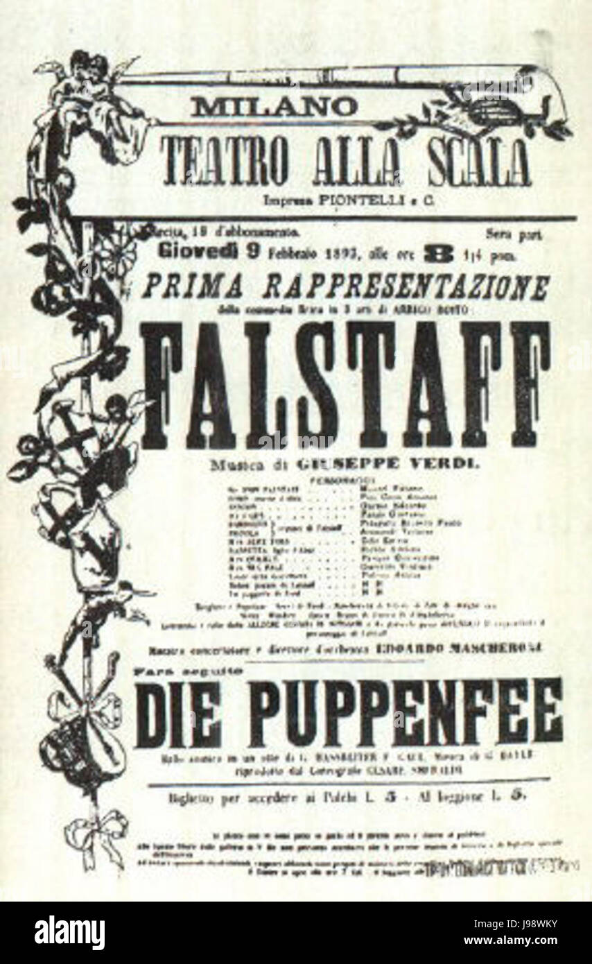 Falstaff poster hi-res stock photography and images - Alamy