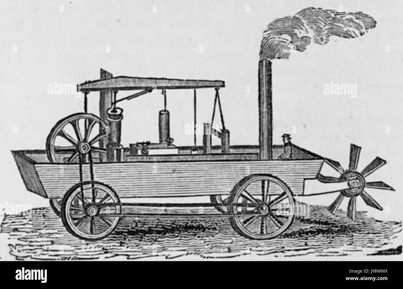 Oliver Evans Steam carriage Stock Photo - Alamy