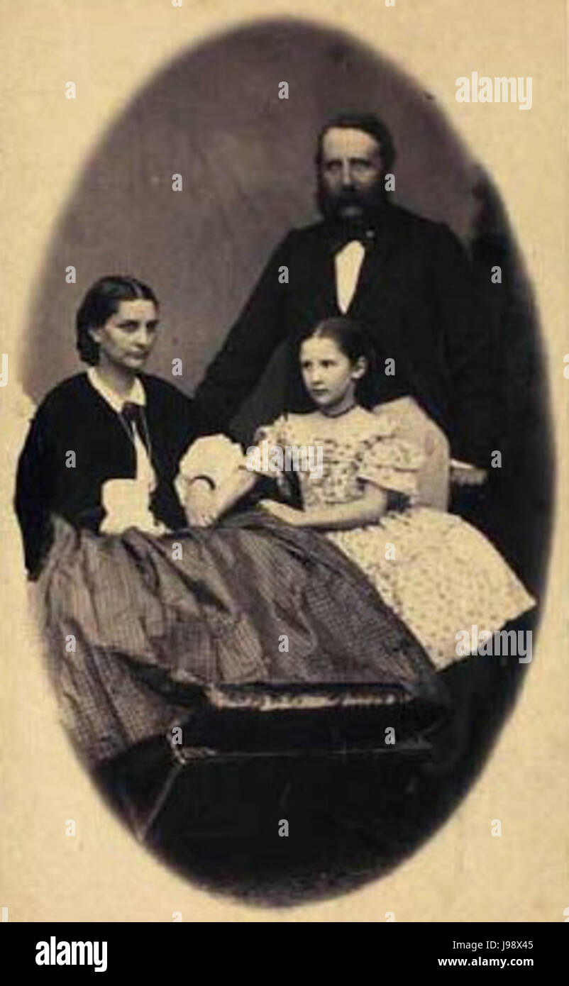 William Berner and family ca. 1861 by C.C. Hansen Stock Photo - Alamy