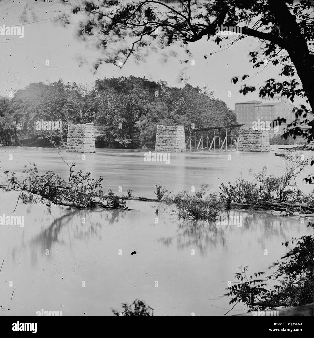 Richmond, Virginia. Ruins of Mayo's bridge Stock Photo - Alamy