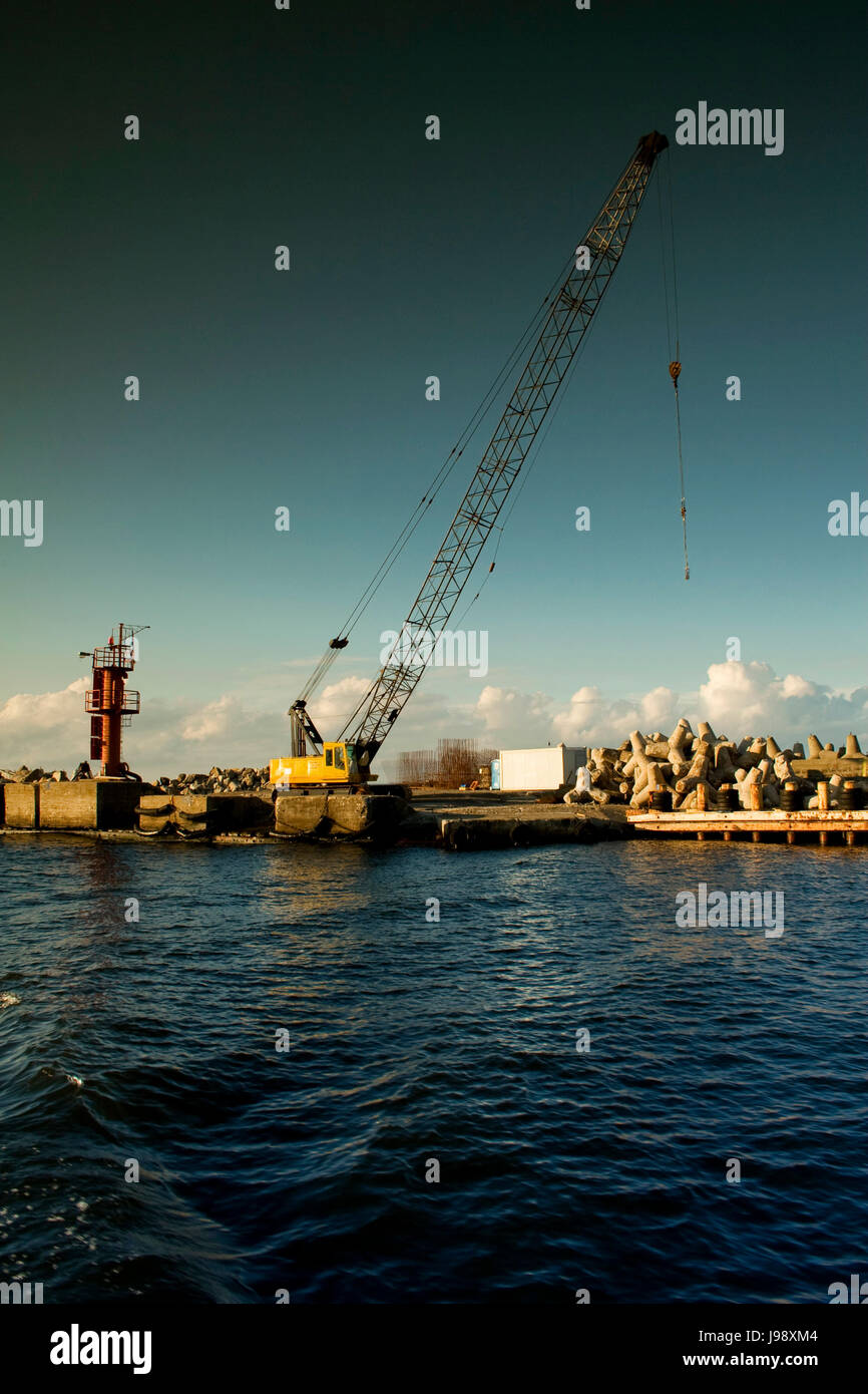 industry, dock, style of construction, architecture, architectural ...