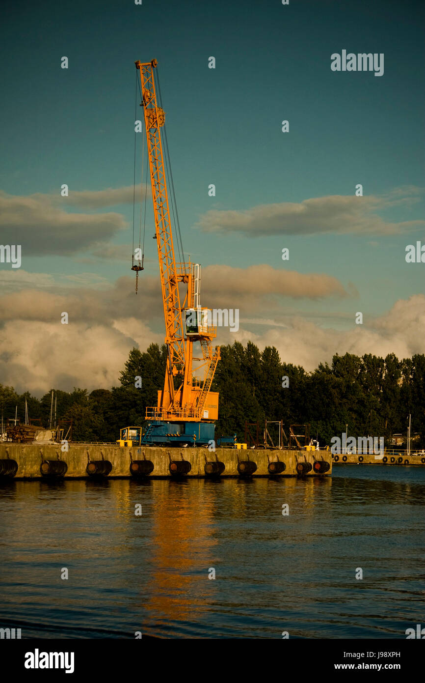 industry, dock, style of construction, architecture, architectural ...