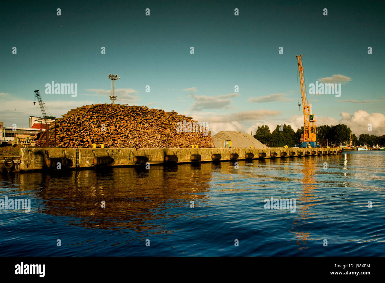 industry, dock, style of construction, architecture, architectural ...