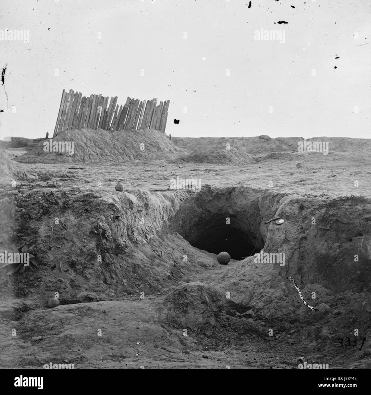 Petersburg, Virginia. Fortifications and bomb proofs Stock Photo - Alamy