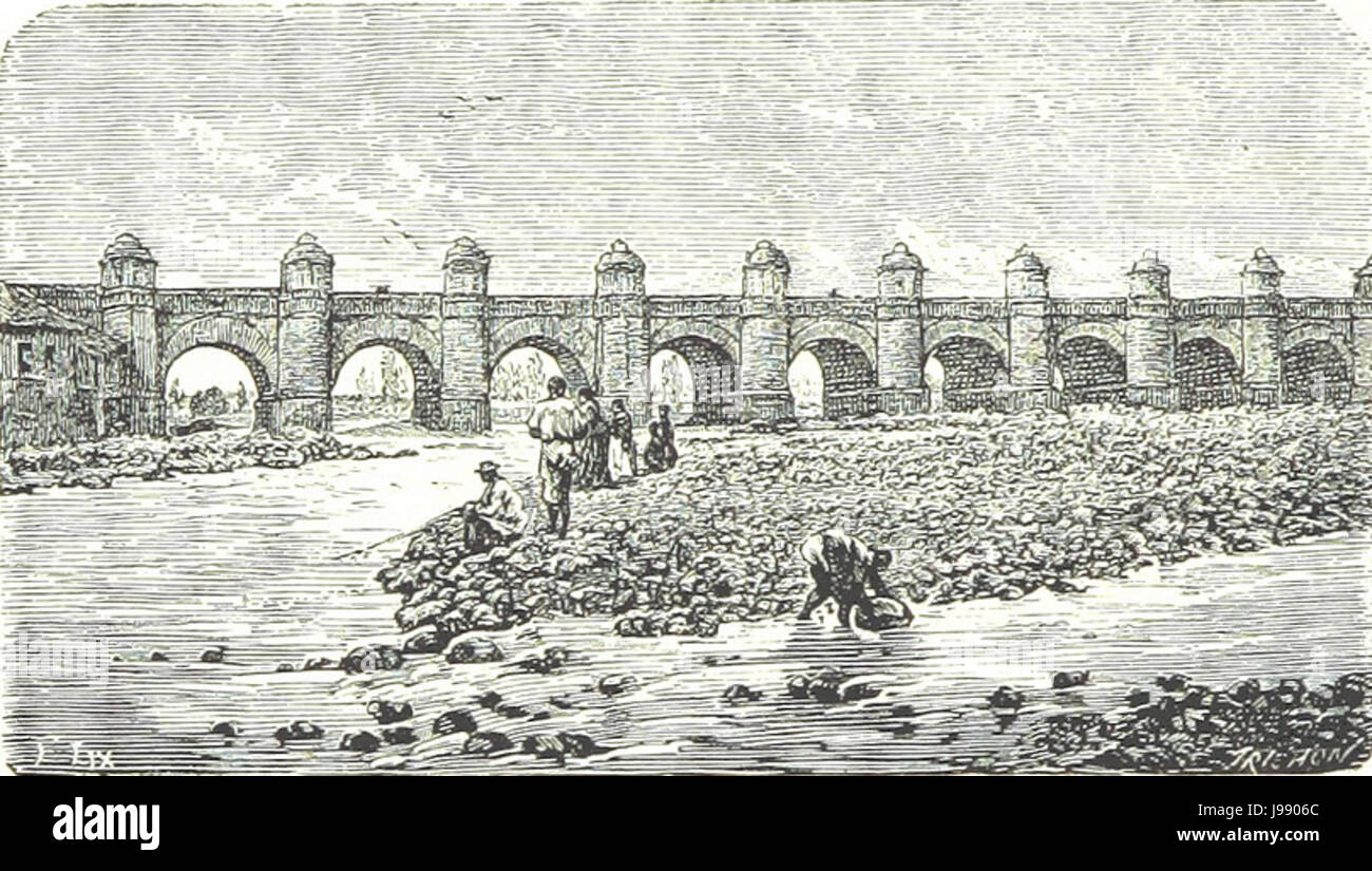Santiago Puente de cal i canto (1872 Stock Photo - Alamy
