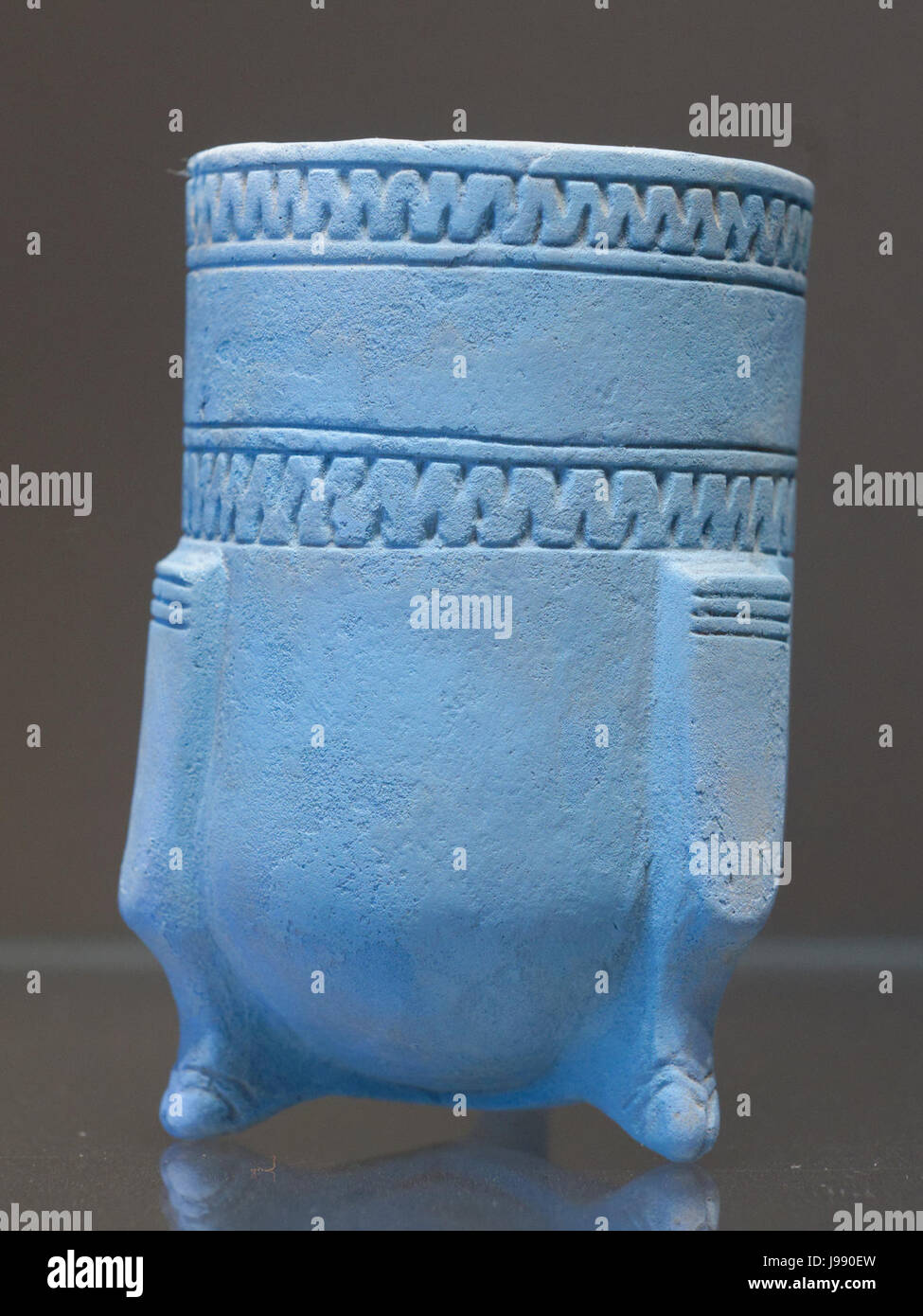 Tripodic goblet Louvre AO4079 Stock Photo - Alamy