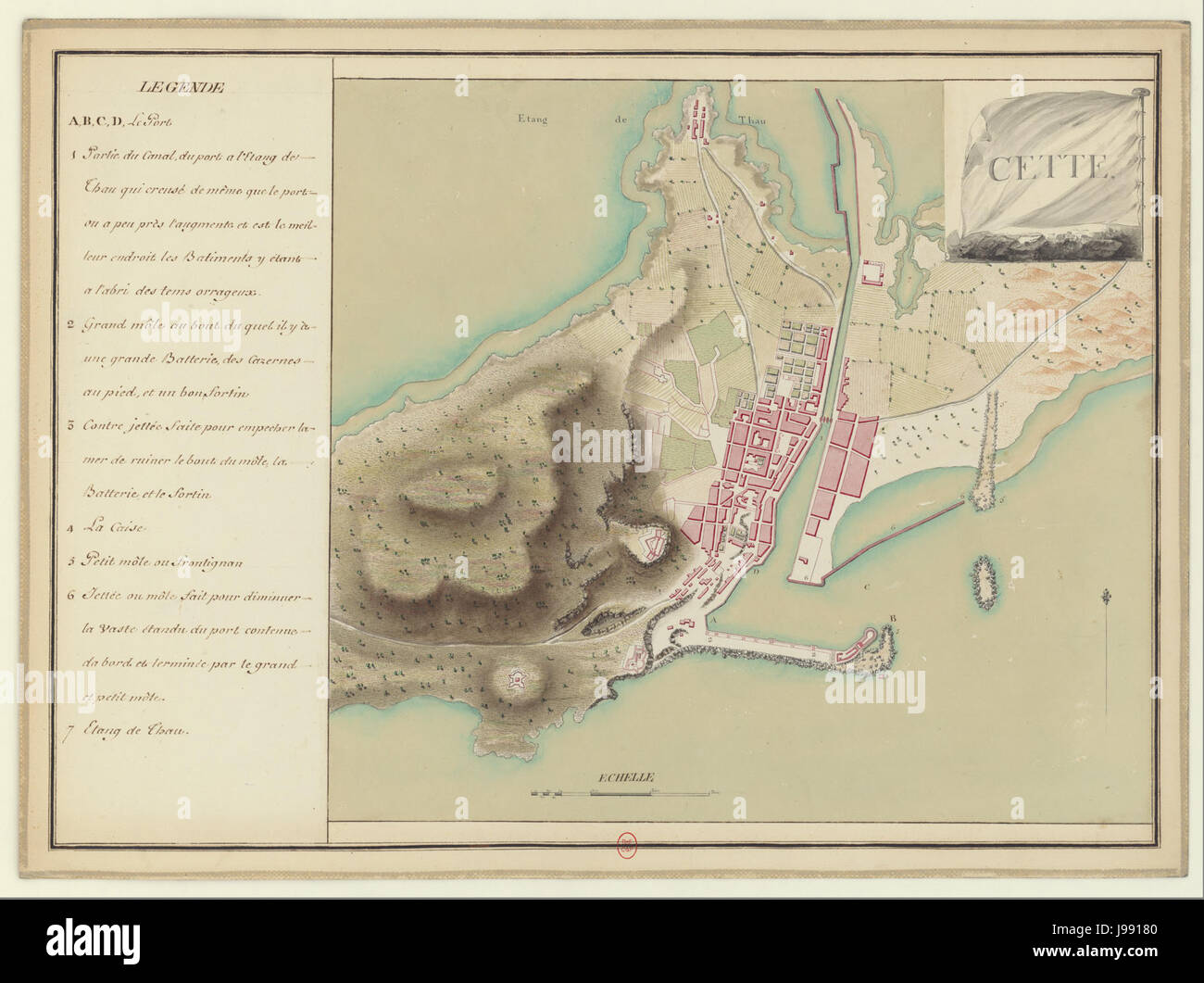 Plans des ports de France (1777) Cette Stock Photo - Alamy