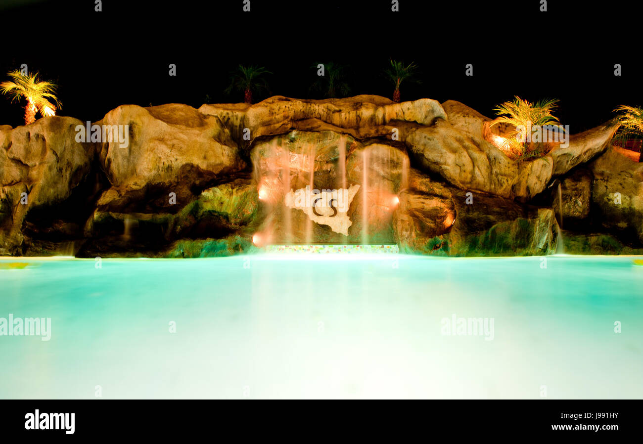 garden, waterfall, fountain, outdoor, elegant, rocks, water, rock ...