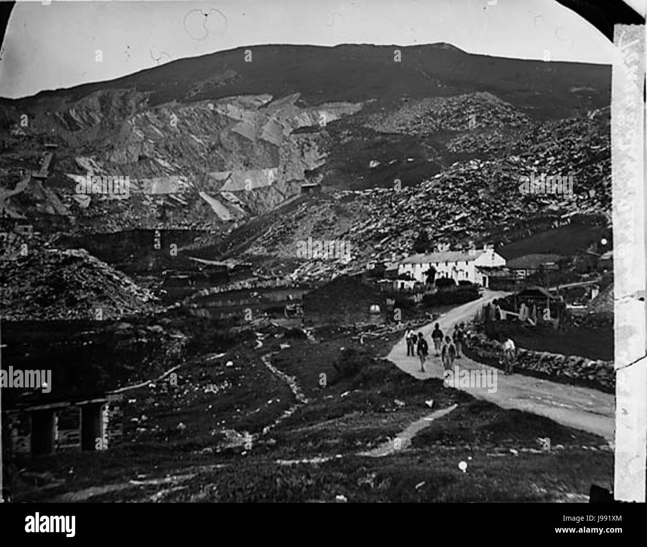 Penmachno quarry NLW3361500 Stock Photo - Alamy