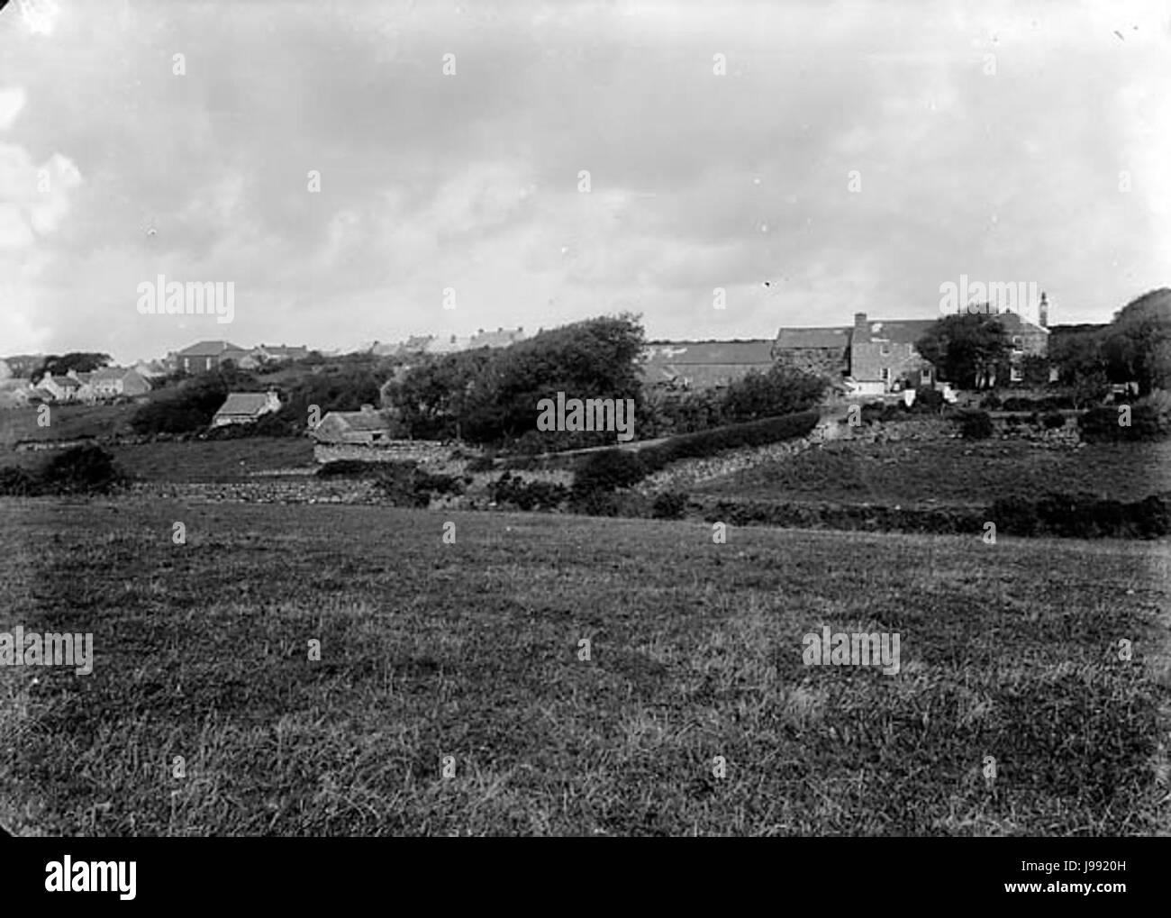 Farm agriculture rural landscape Black and White Stock Photos & Images ...