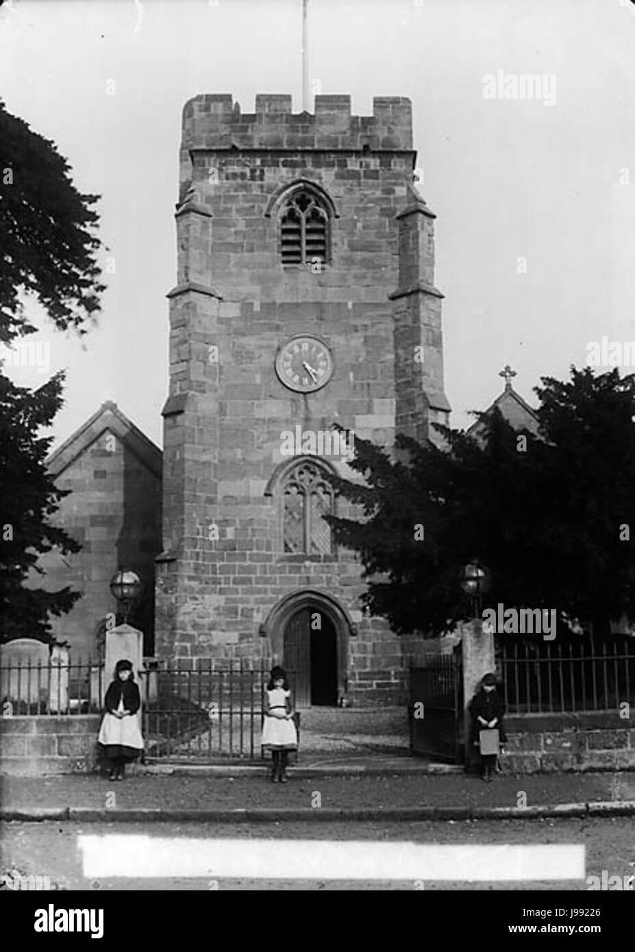 The church, Overton NLW3363982 Stock Photo - Alamy