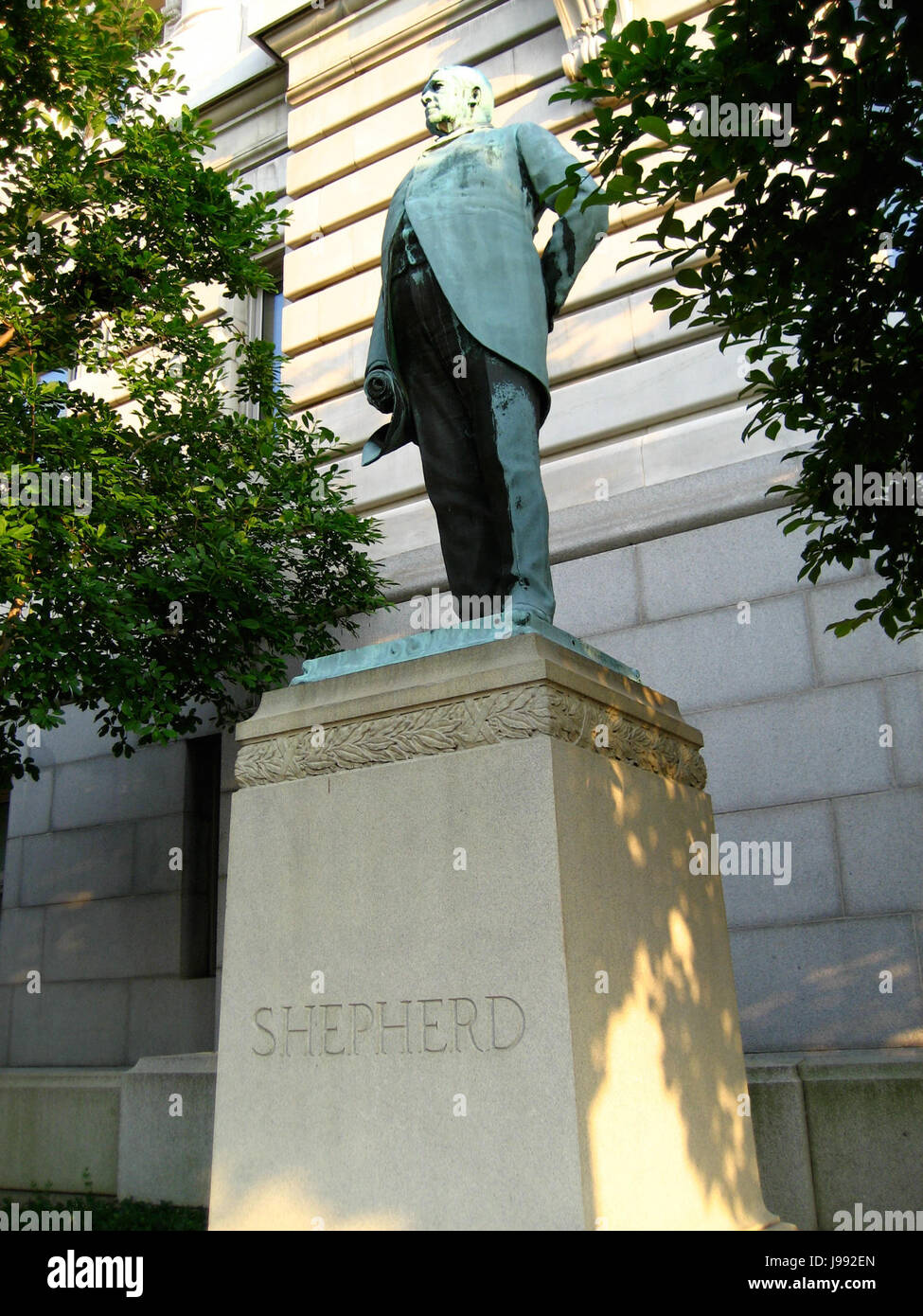 Shepherd statue at Wilson Building Stock Photo - Alamy