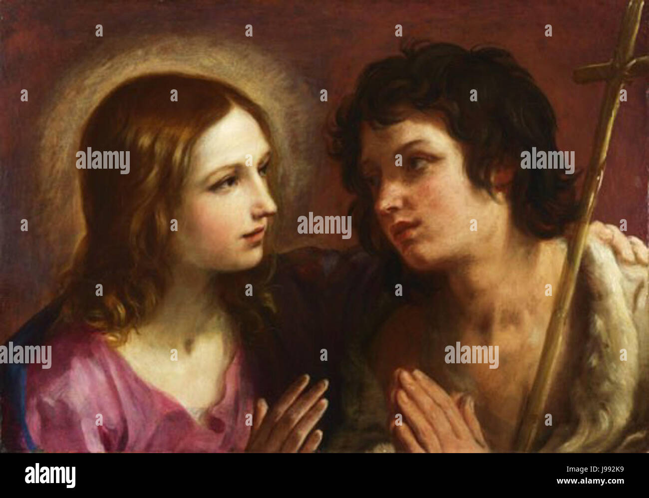 Christ embracing saint john the baptist hi-res stock photography and images - Alamy