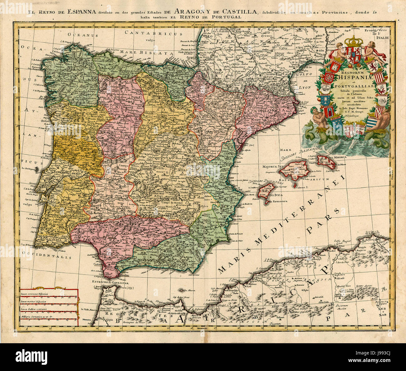 Medieval iberian peninsula map hi-res stock photography and images - Alamy