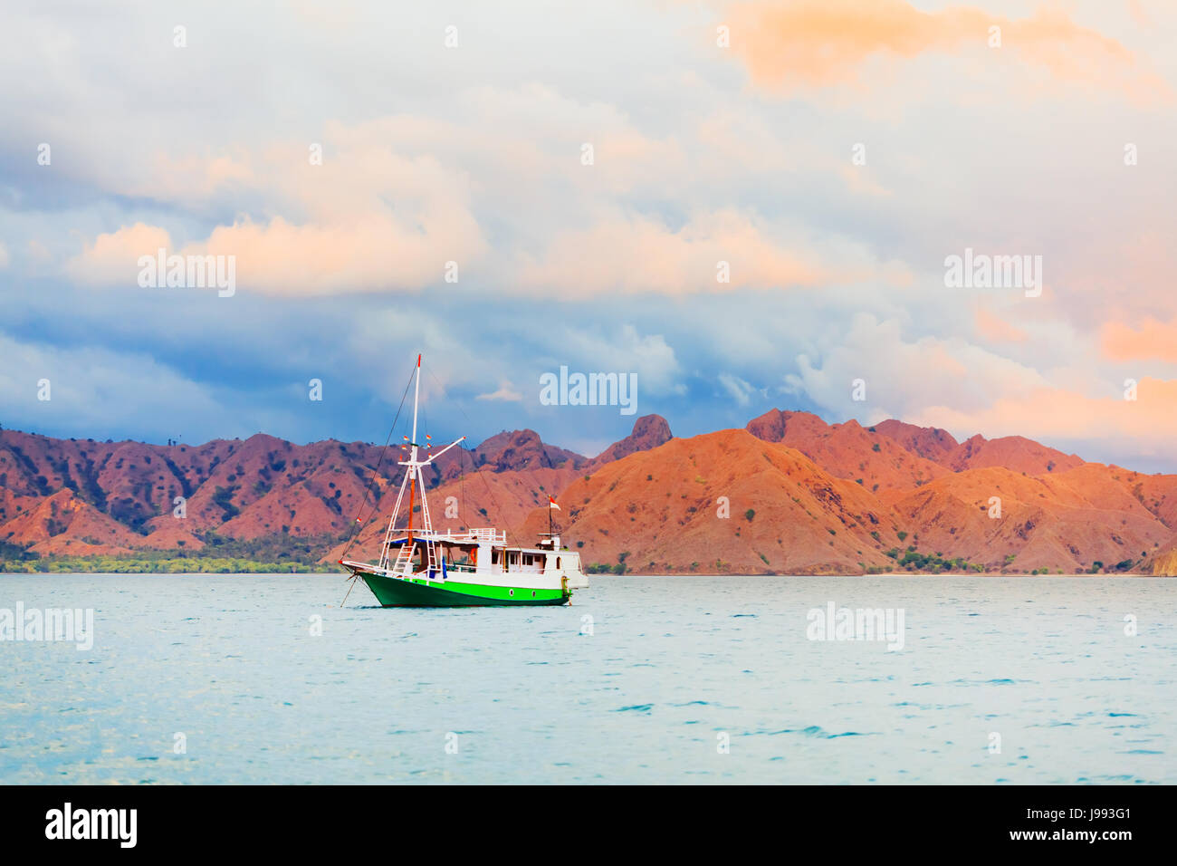 sunset, boat, landscape, scenery, countryside, nature, salt water, sea ...