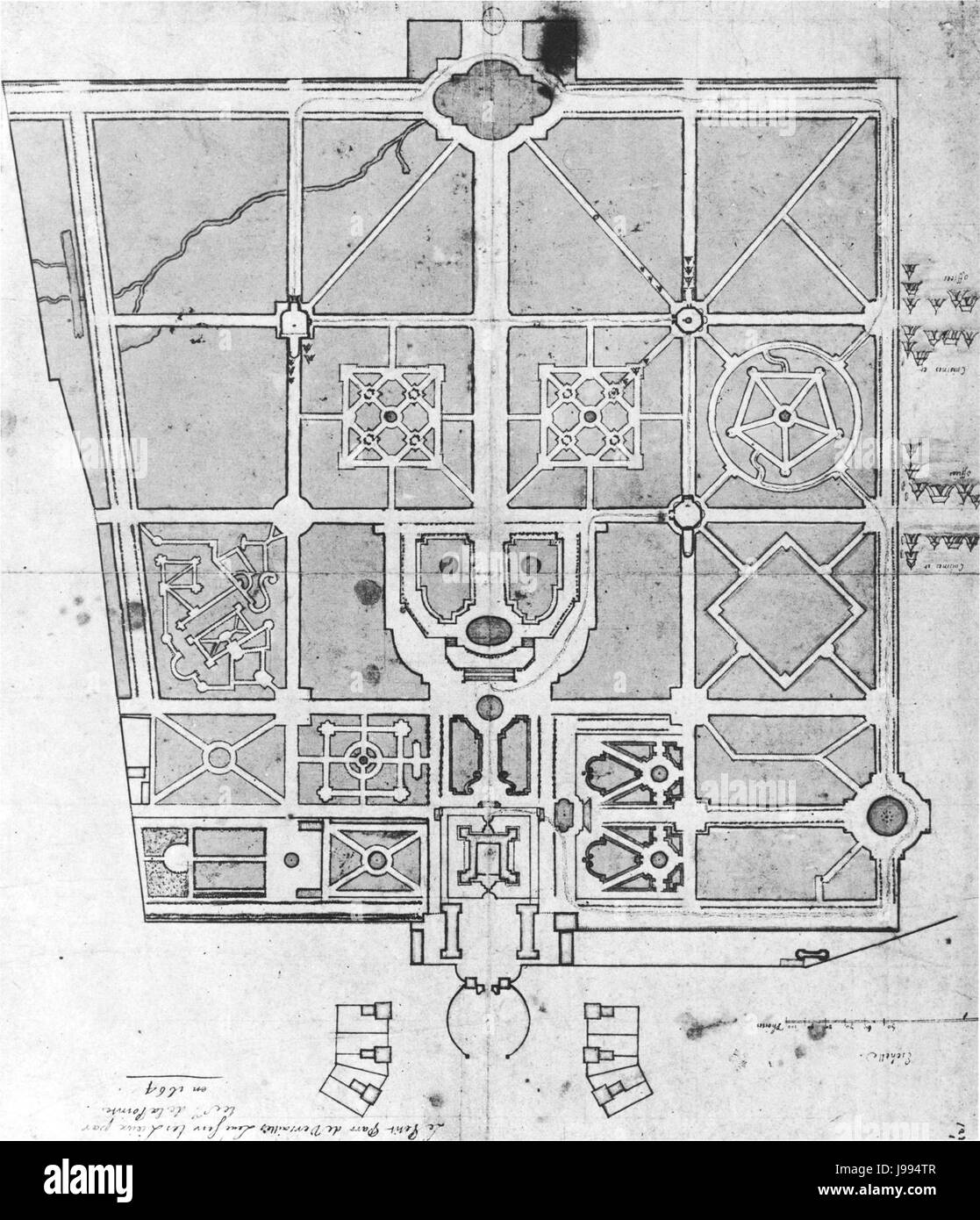 Versailles plan Black and White Stock Photos & Images - Alamy