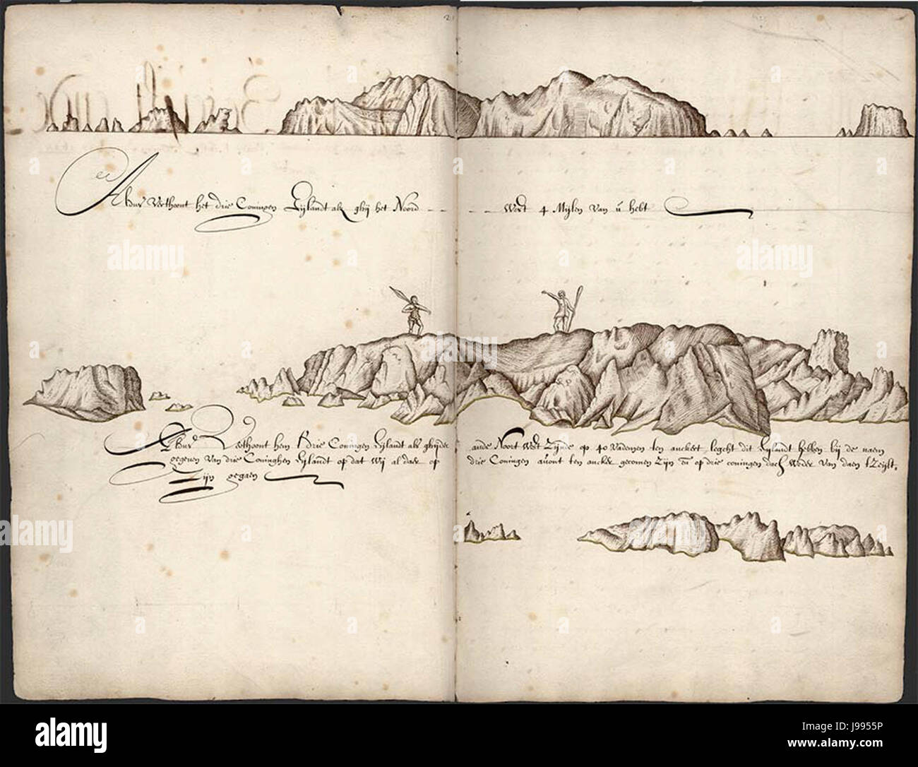 Three Kings Islands Abel Tasman 1642 Stock Photo - Alamy