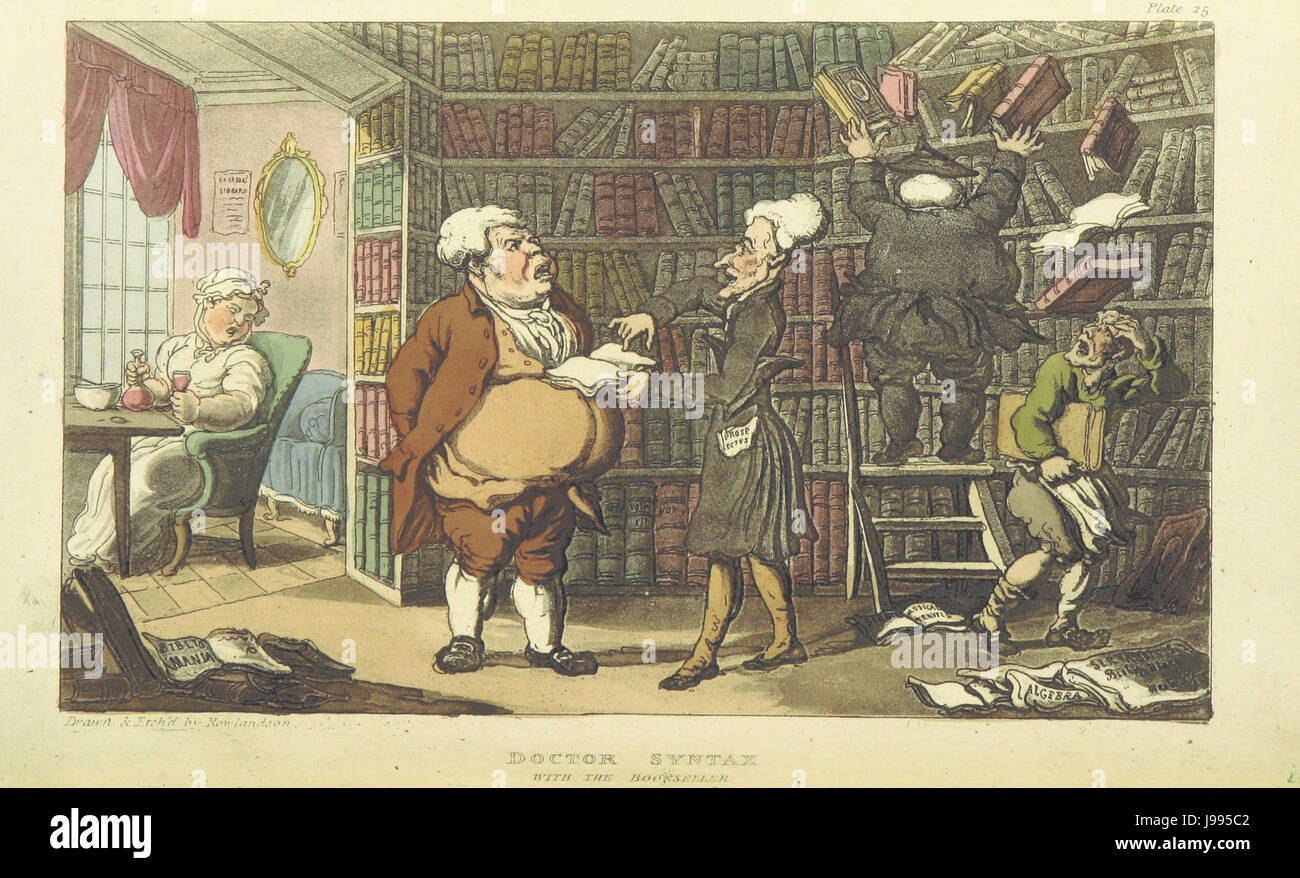 SYNTAX(1813) 25 Doctor Syntax, with the Bookseller Stock Photo - Alamy