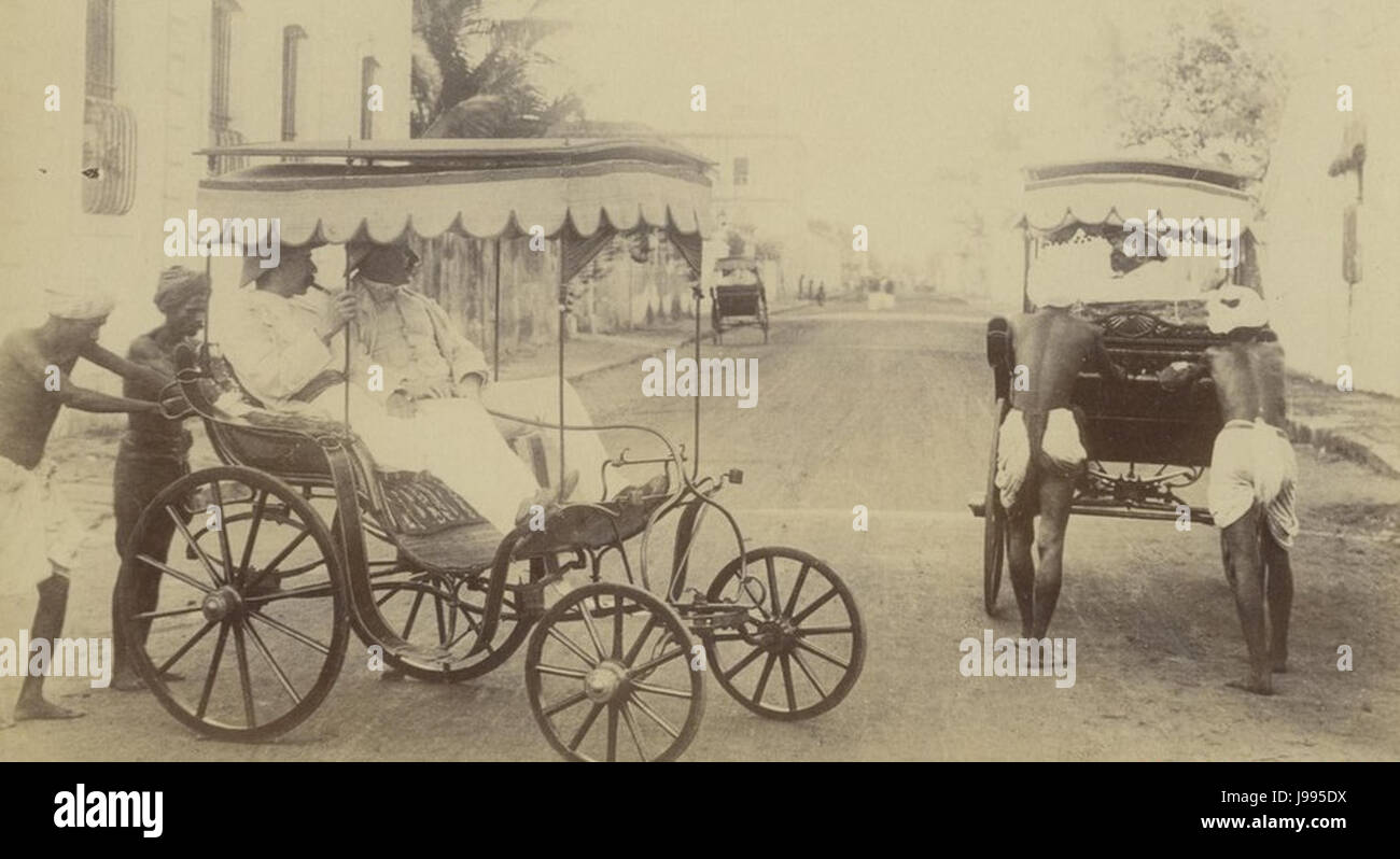 Pondicherry colonials 1890 Stock Photo - Alamy