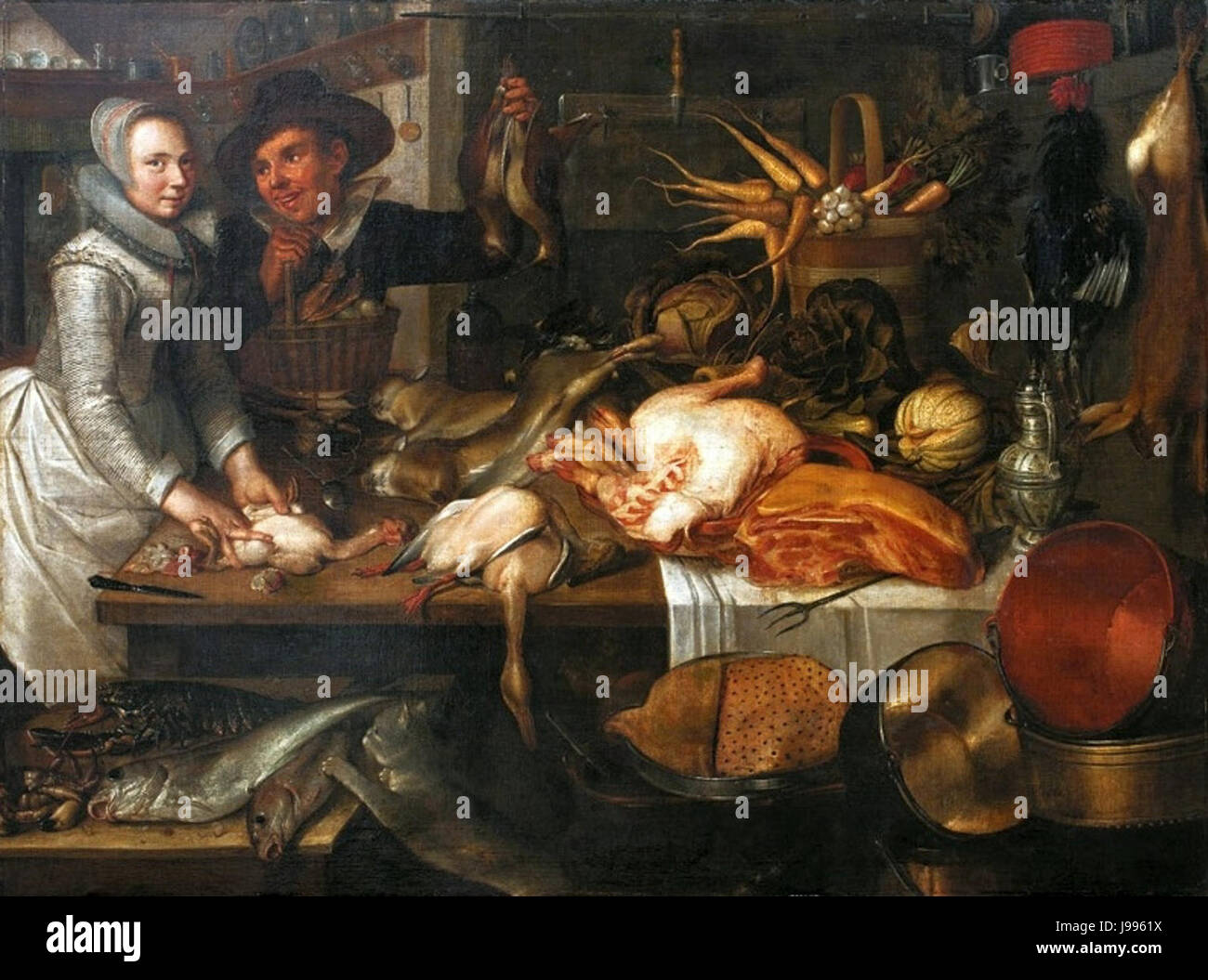 17th century painting kitchen hi-res stock photography and images - Alamy