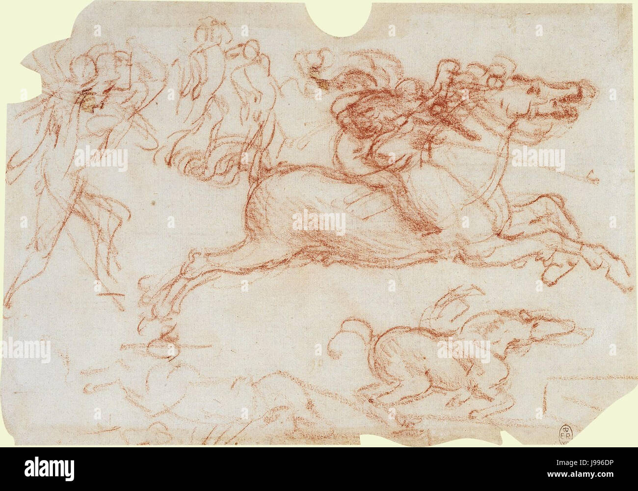 Study for the Battle of Anghiari Stock Photo - Alamy