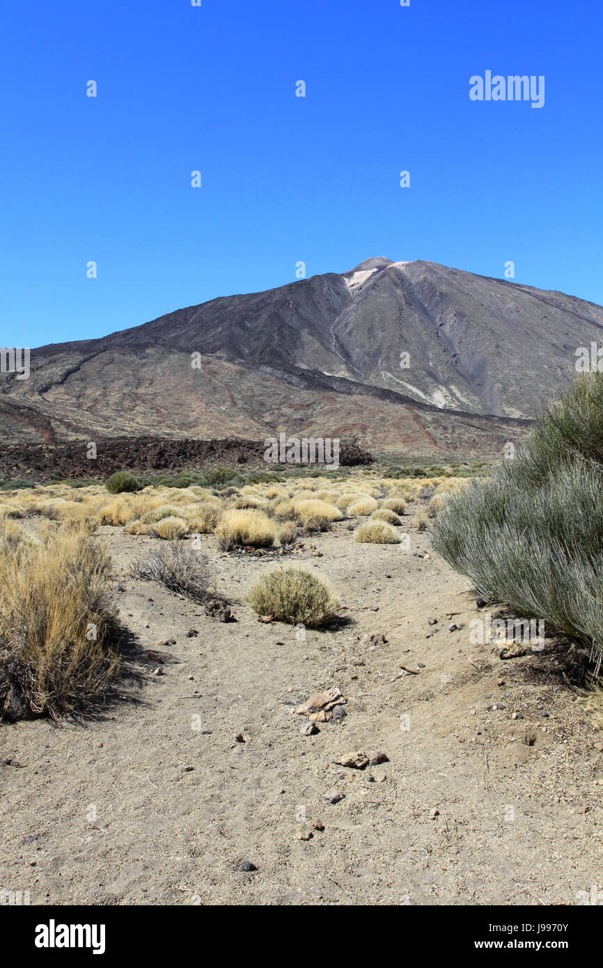 national park, teneriffa, vulcan, volcano, isle, island, blue, spare ...