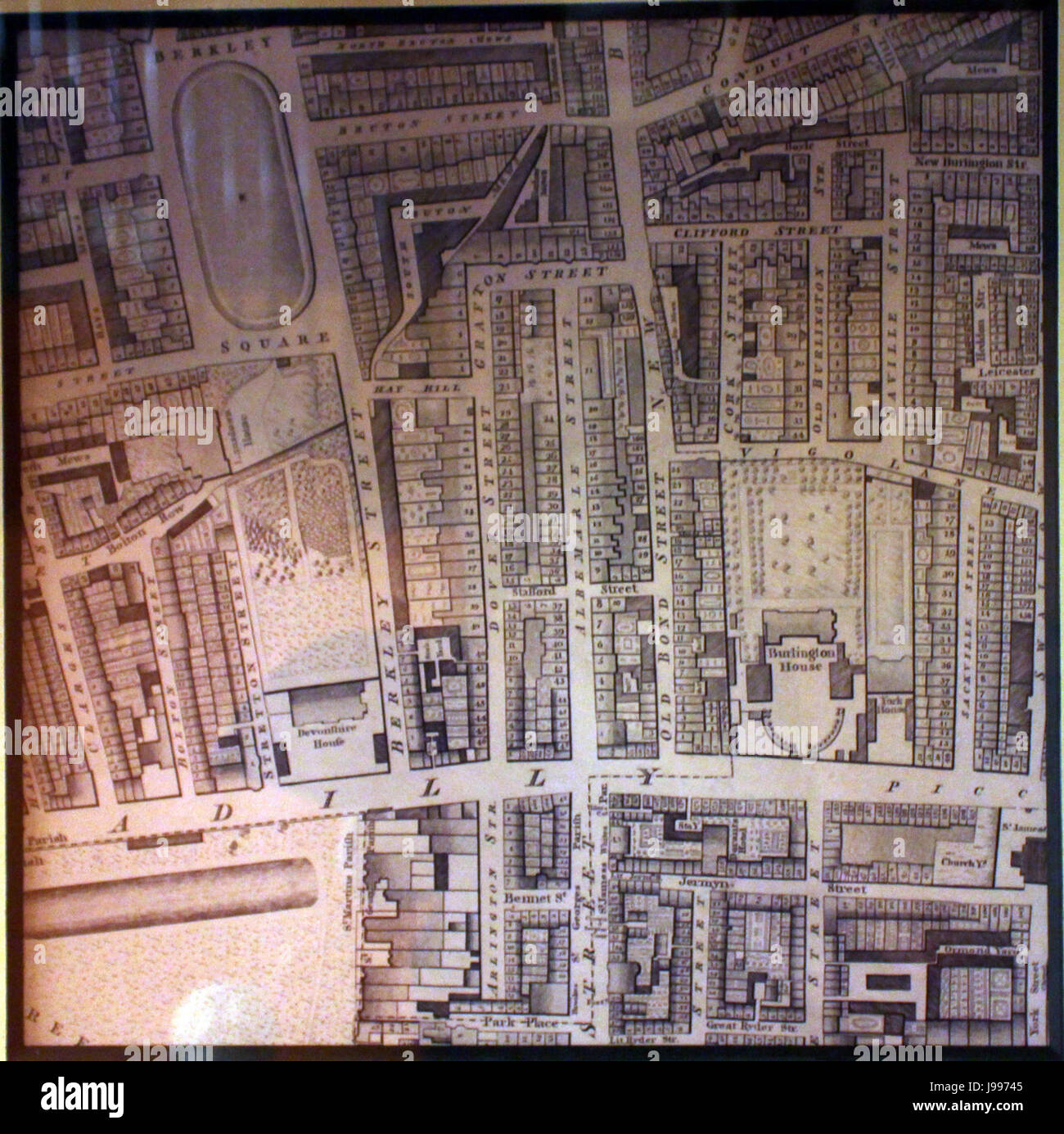 RSA 2014 1790's street plan of this area Stock Photo - Alamy
