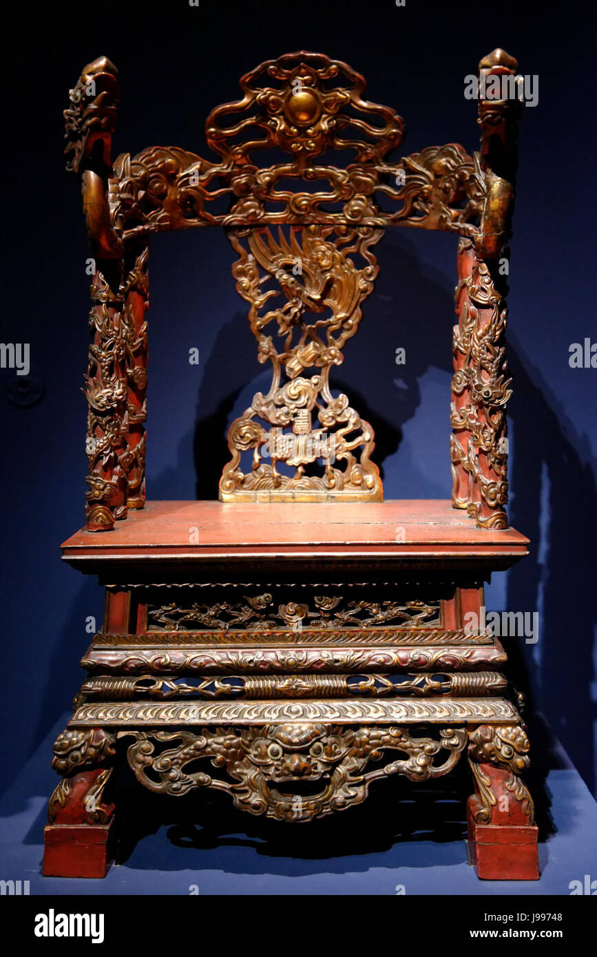 Throne of a genie from Vietnam private collection EDAV Stock Photo - Alamy