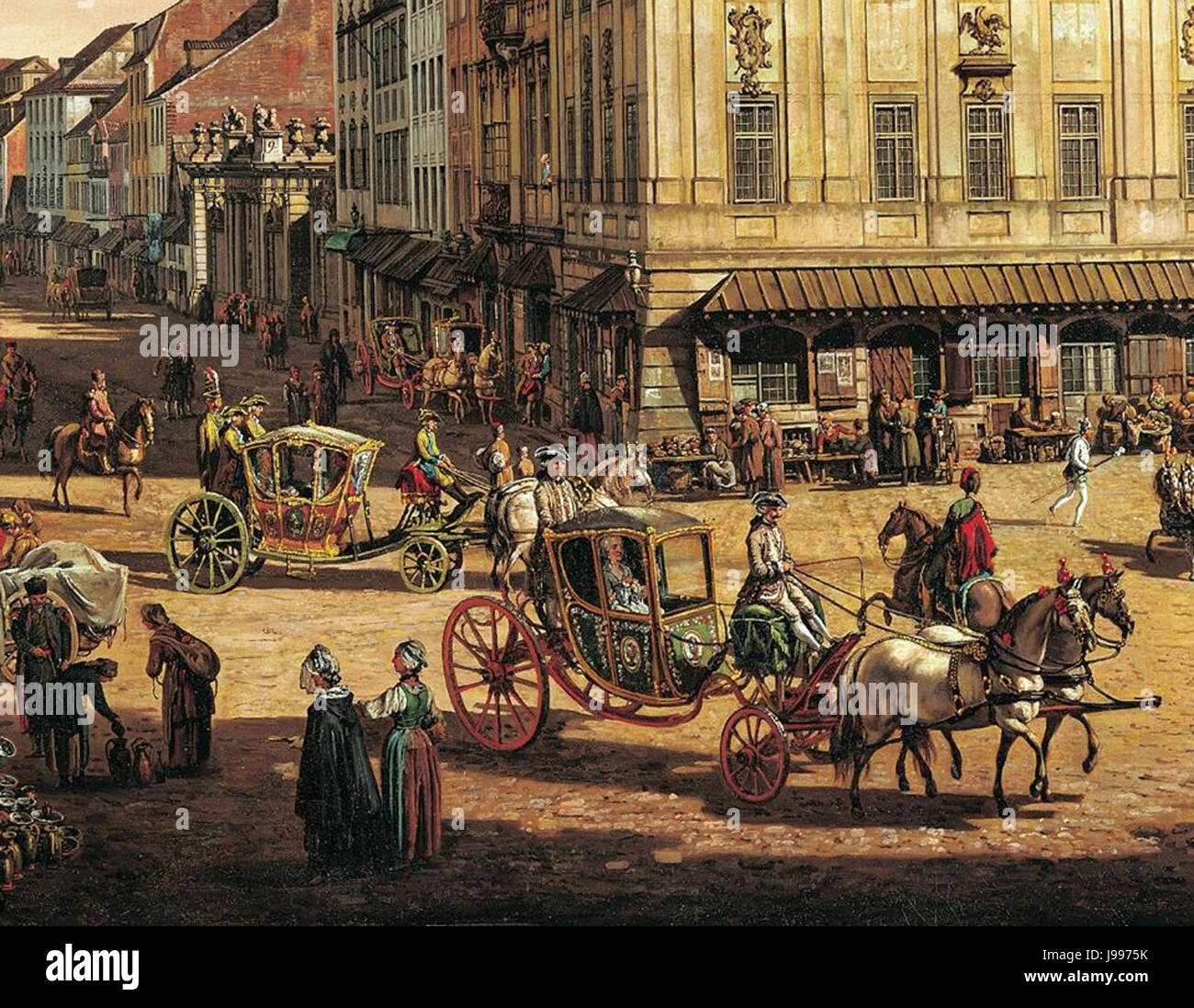 Bellotto Cracow Suburb as seen from the Cracow Gate (detail Stock Photo ...