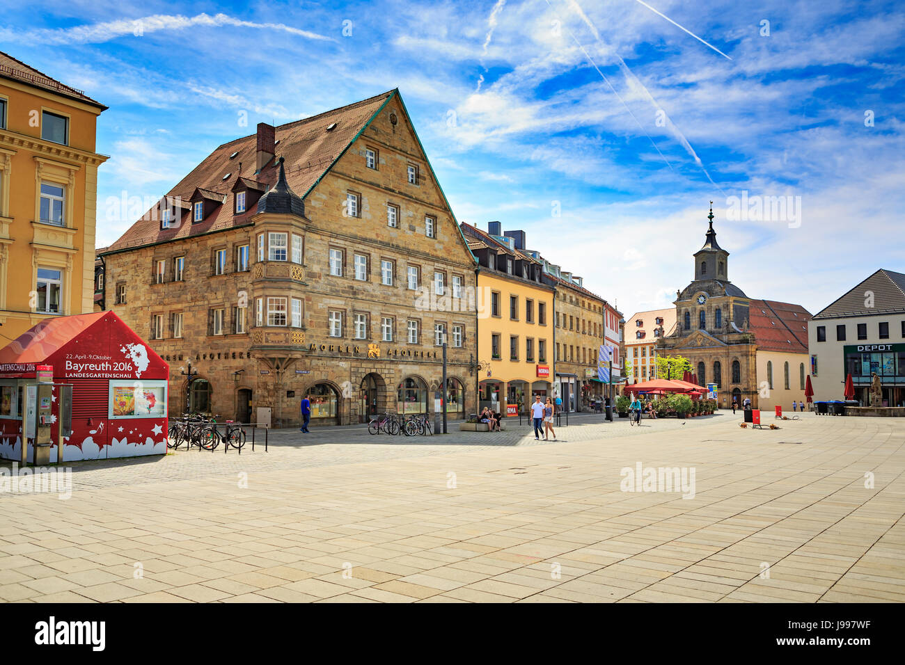 BAYREUTH, GERMANY - CIRCA MAI, 2016: Bavarian Town Bayreuth at ...