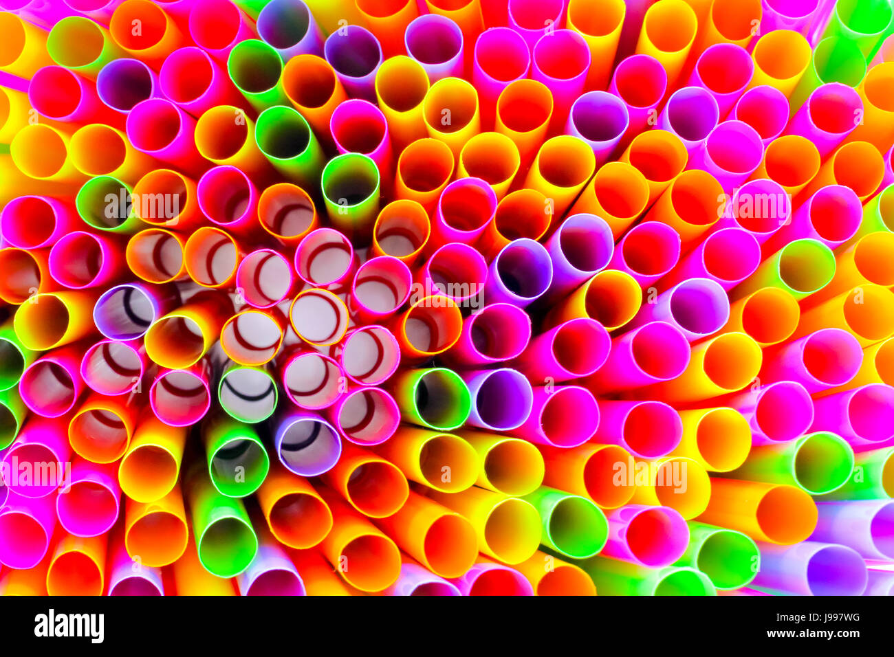 straw : Colorful of drinking straws is a tube for transferring a ...