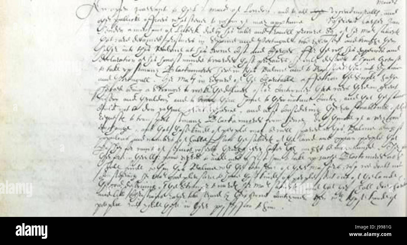 Van Senden letter Stock Photo - Alamy