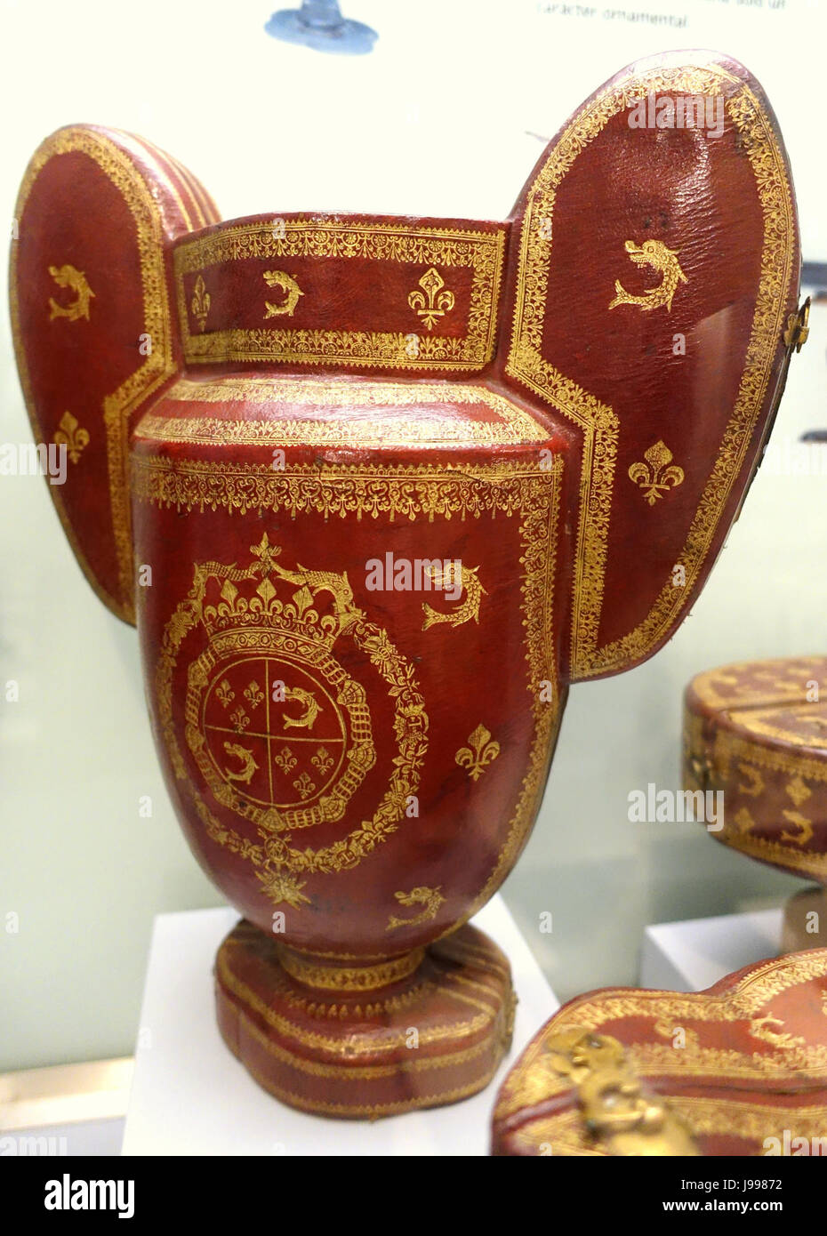 Pottery case, Dauphins of France, leather Museo Nacional de Artes ...