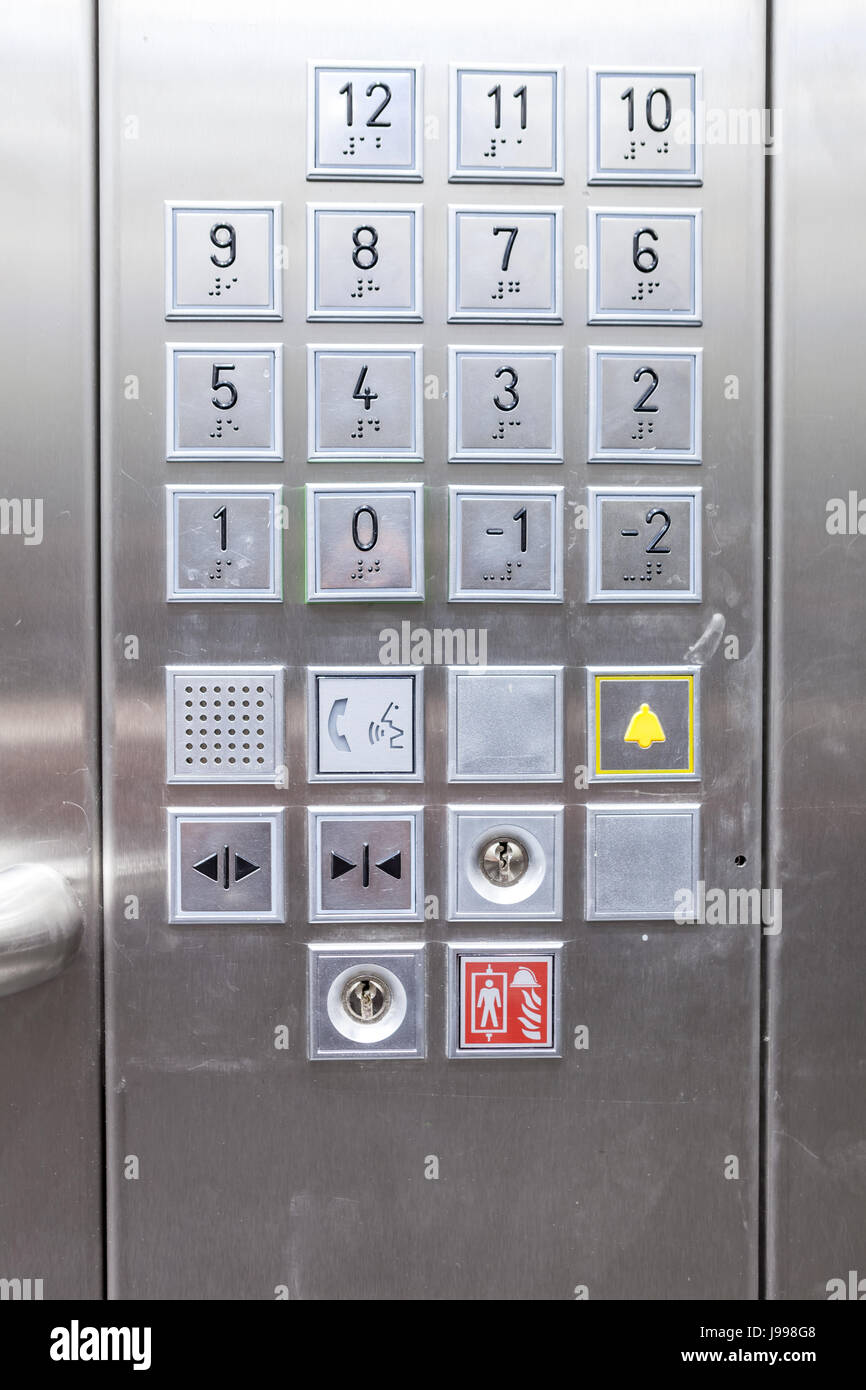 Elevator buttons hi-res stock photography and images - Alamy