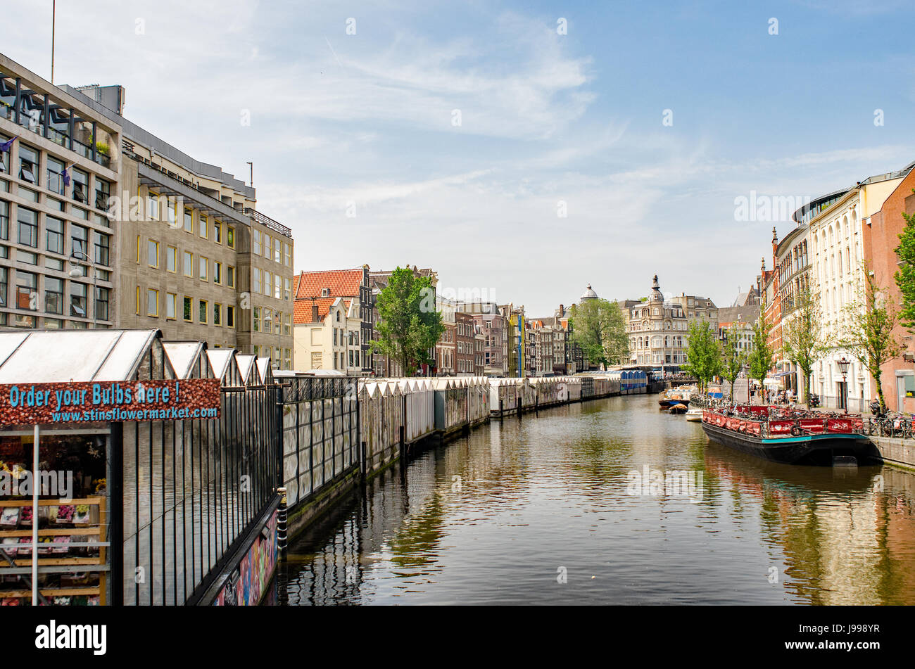 Amsterdam River landscape Stock Photo - Alamy