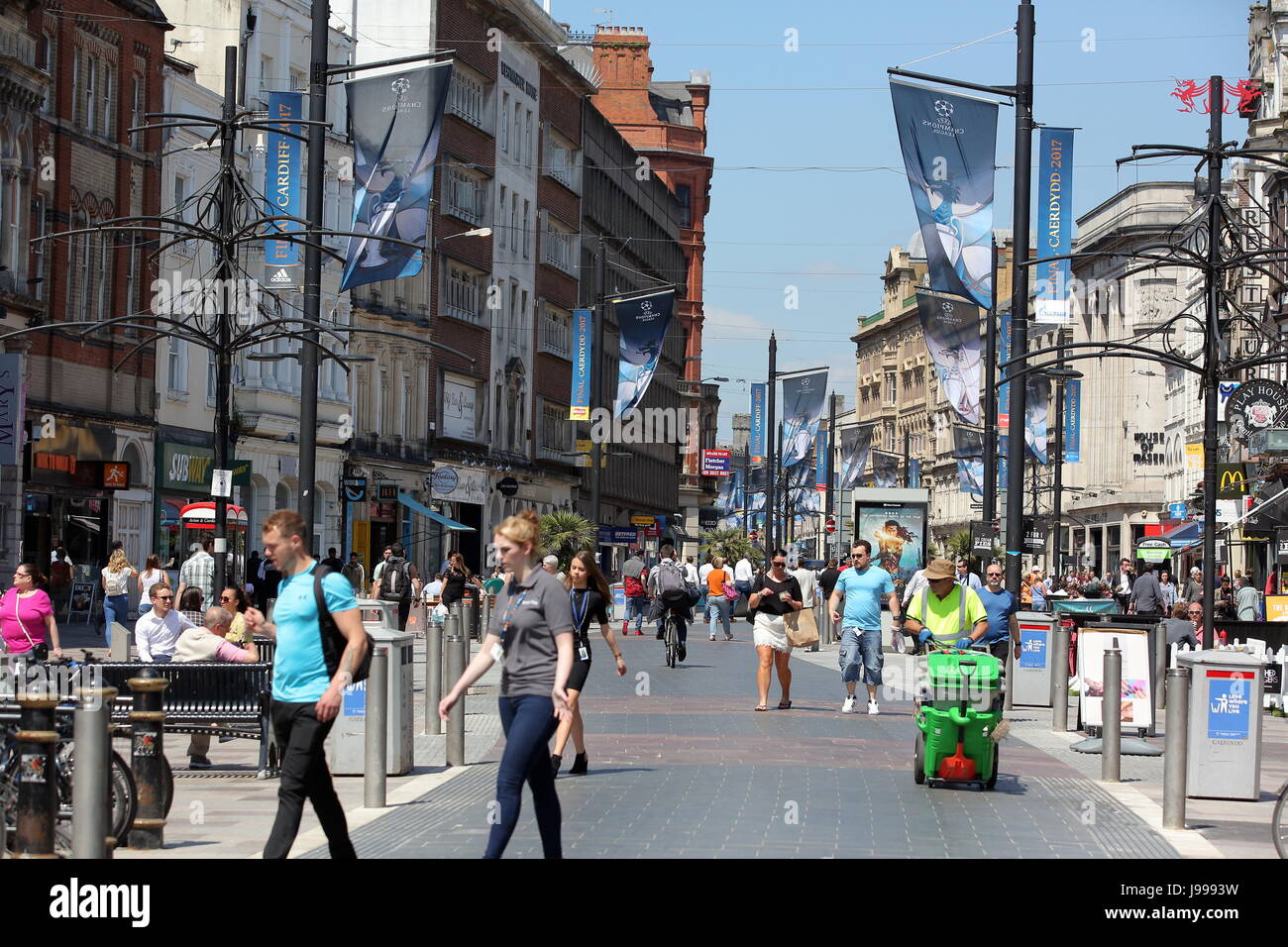 Cardiff st marys st hi-res stock photography and images - Alamy