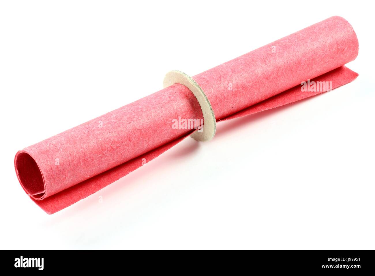 single red raffle ticket isolated on white background Stock Photo - Alamy