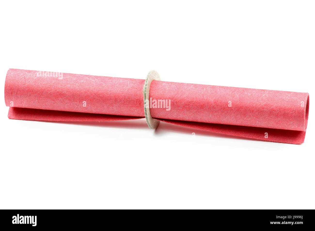 single red raffle ticket isolated on white background Stock Photo - Alamy