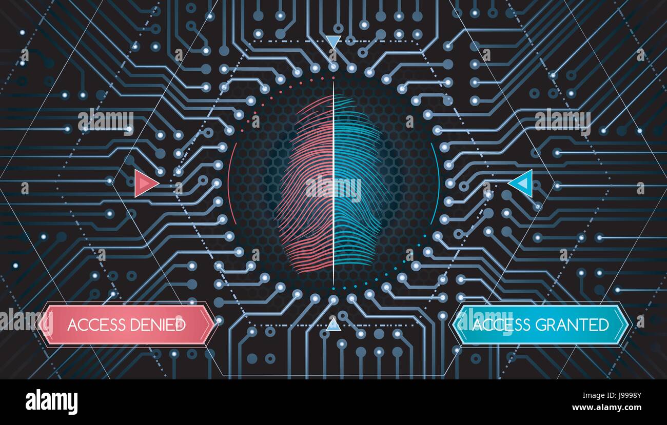 Tech identification Stock Vector Images - Alamy