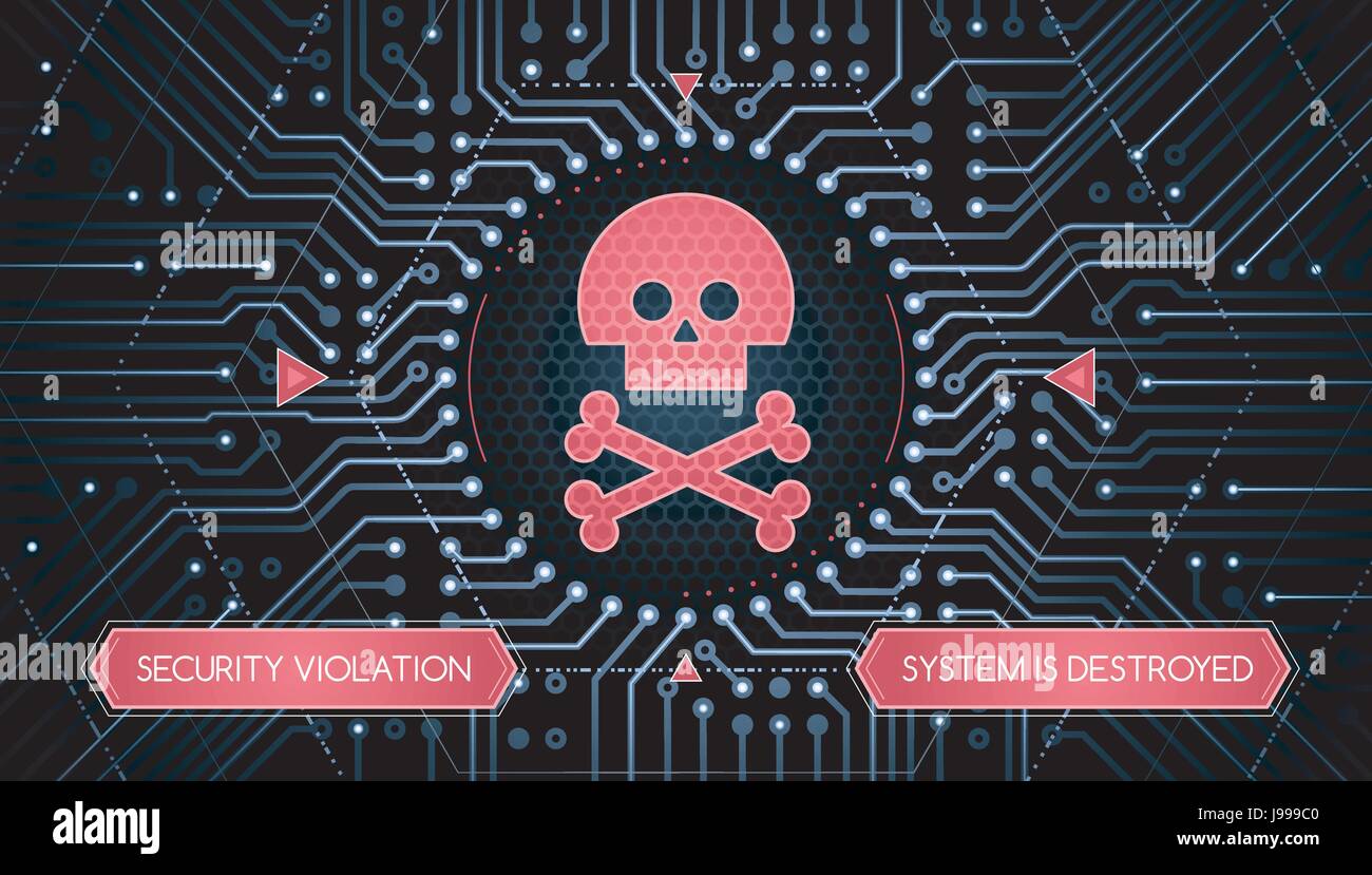 Security Violation - Infographical Concept Stock Vector Image & Art - Alamy