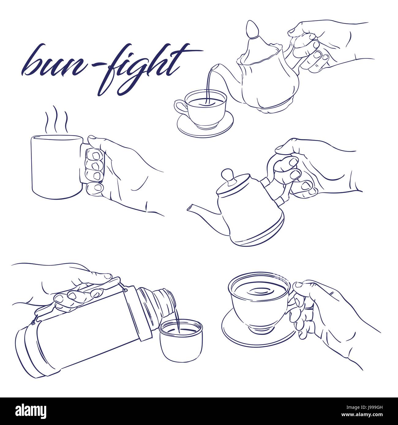 Bun white Stock Vector Images - Alamy