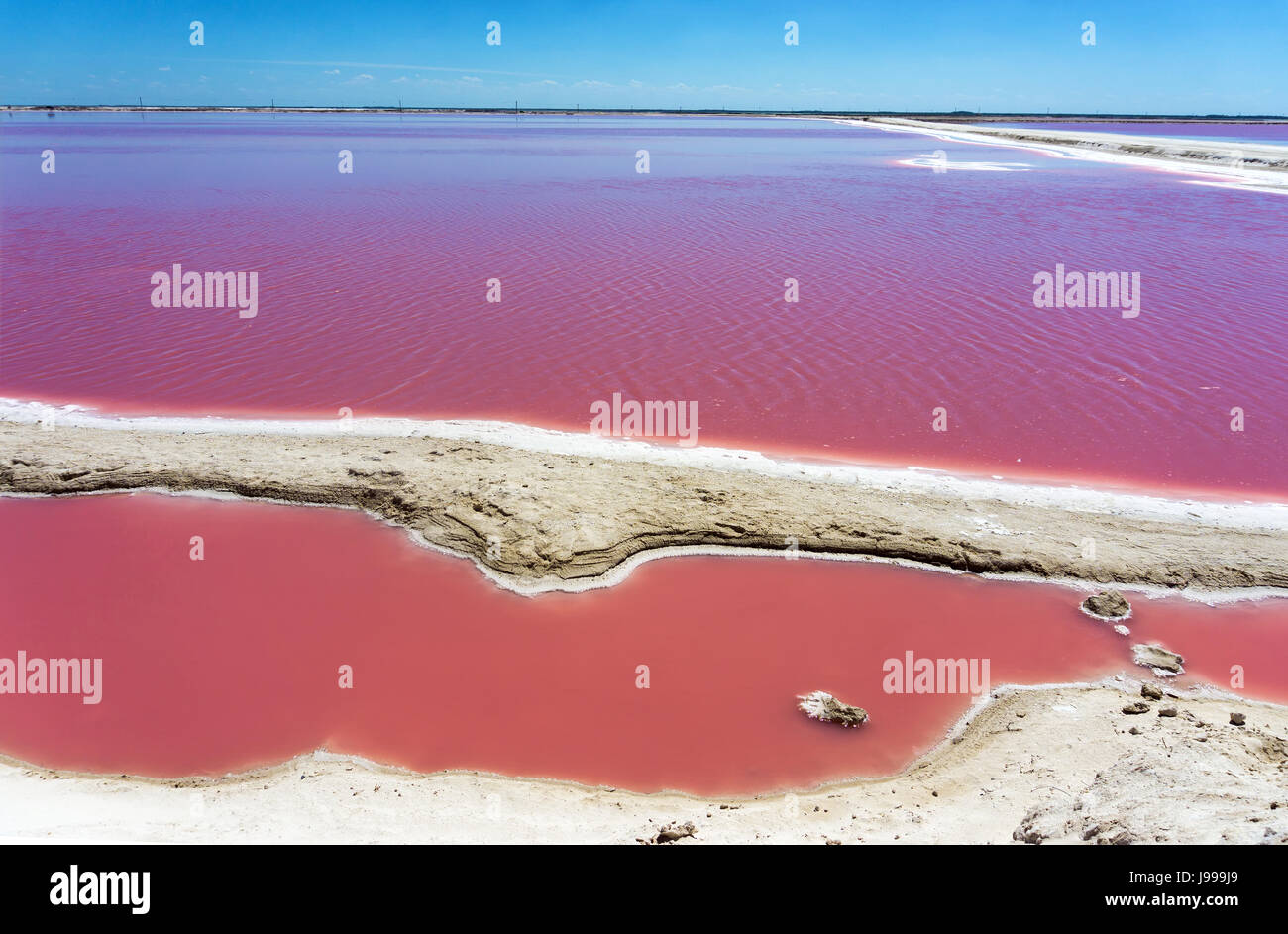Pink lagoon mexico hi-res stock photography and images - Alamy
