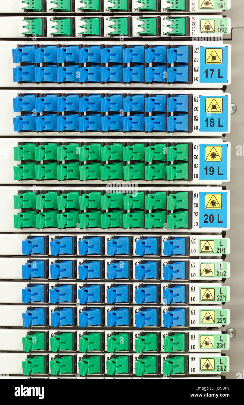 Fiber optic cable management green hi-res stock photography and images ...